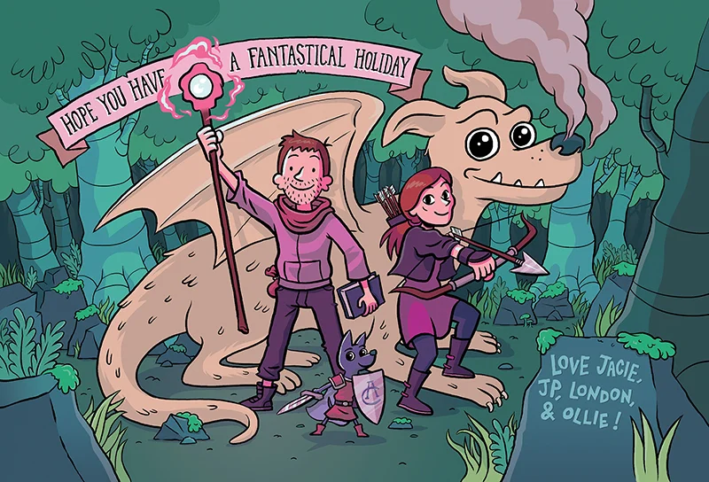 Illustrated Holiday Cards — JP Coovert