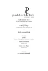menu — Paddock Club Elkhart Lake