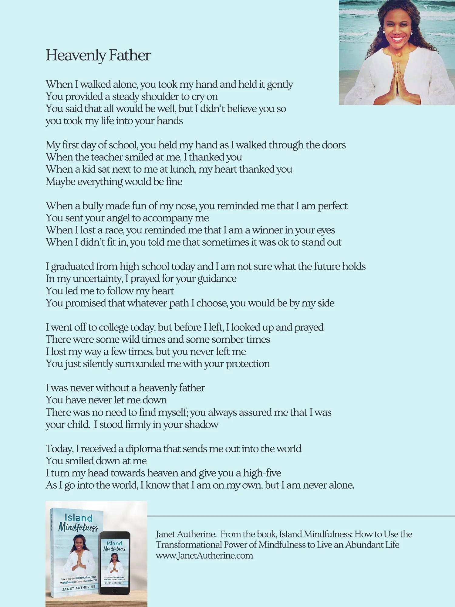 Heavenly Father is a Poem for Father's Day — Janet Autherine