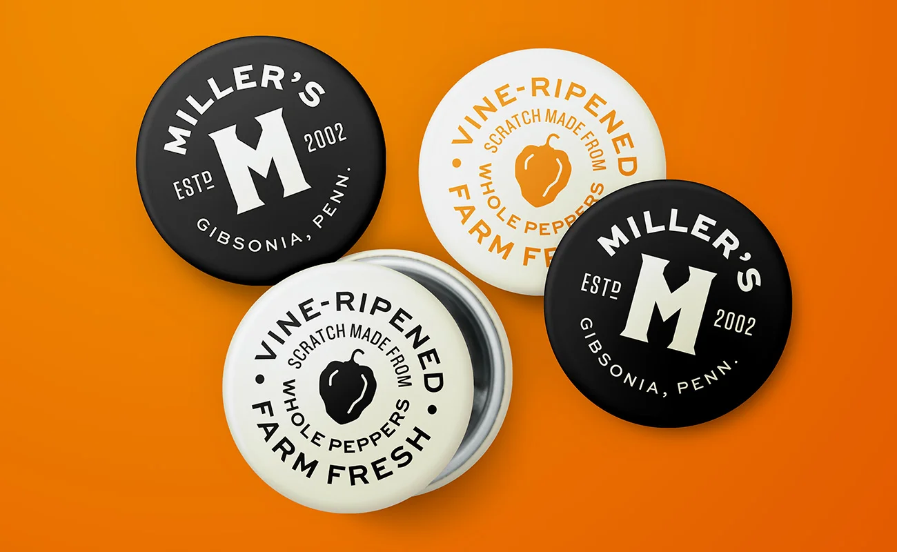 Miller's Banana Pepper Mustard — Hampton Hargreaves / Design for Print ...