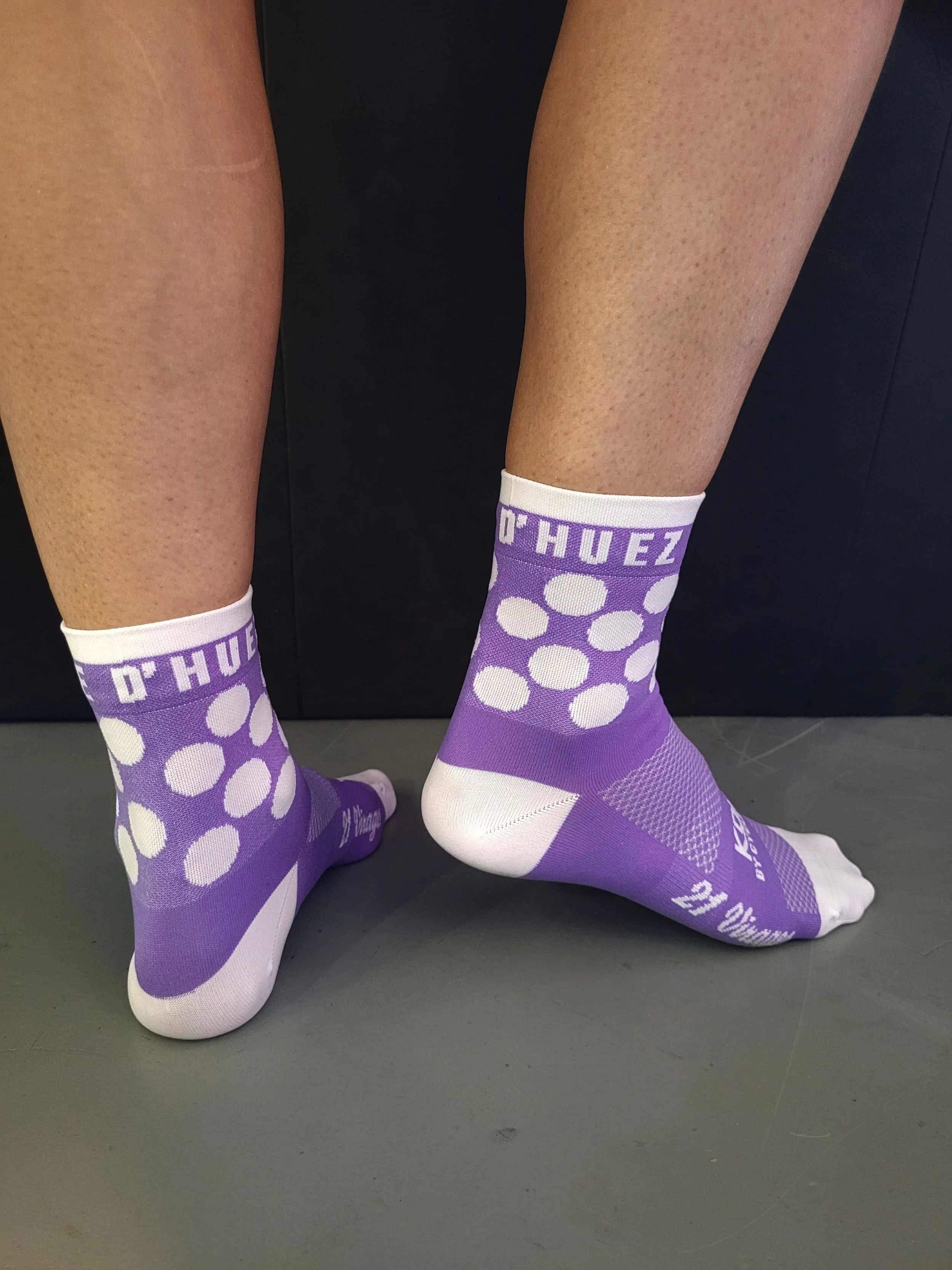 Alpe d'Huez Cycling Sock Purple — Cycle Huez
