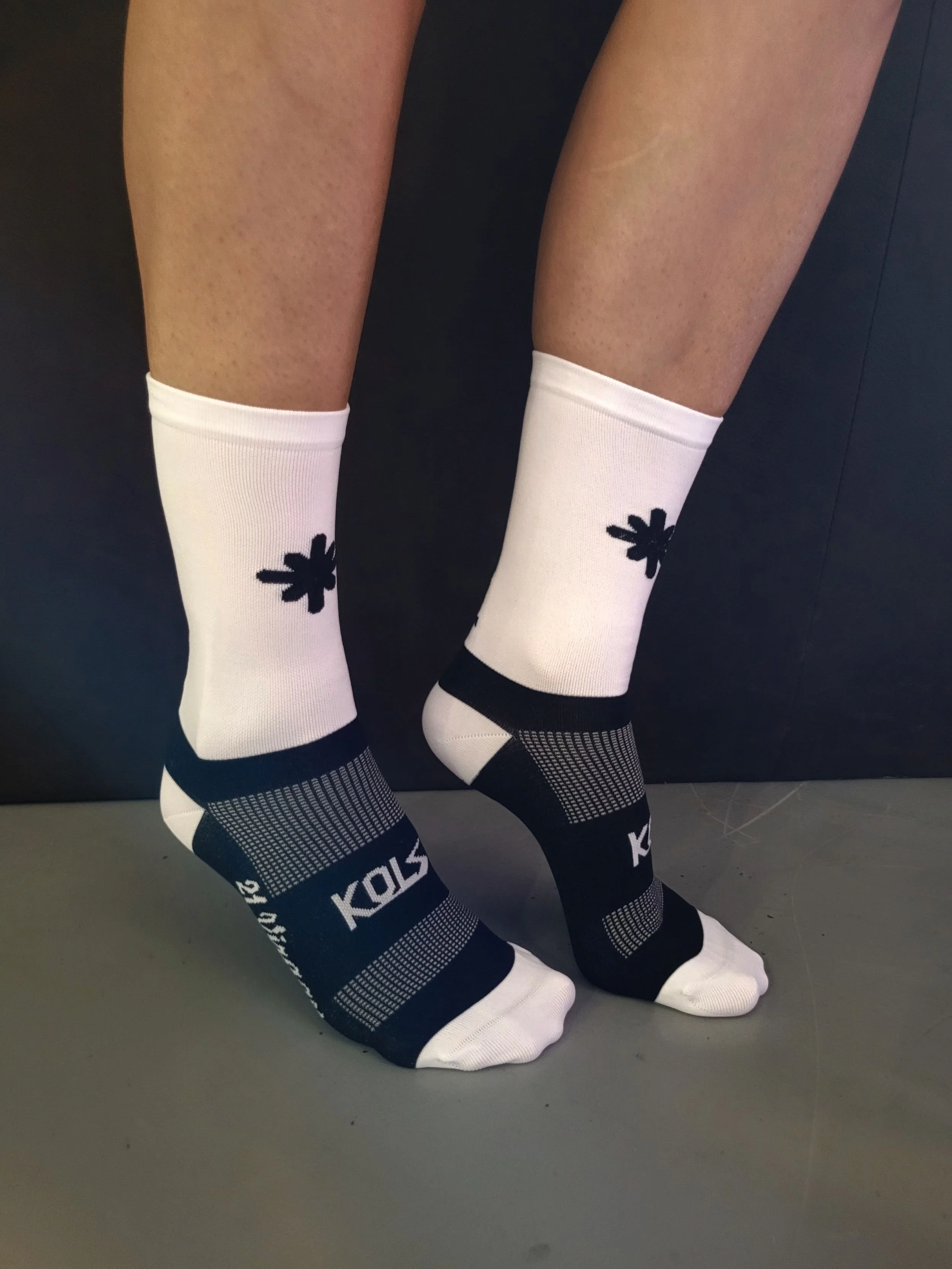Alpe D'Huez Cycling Sock White — Cycle Huez