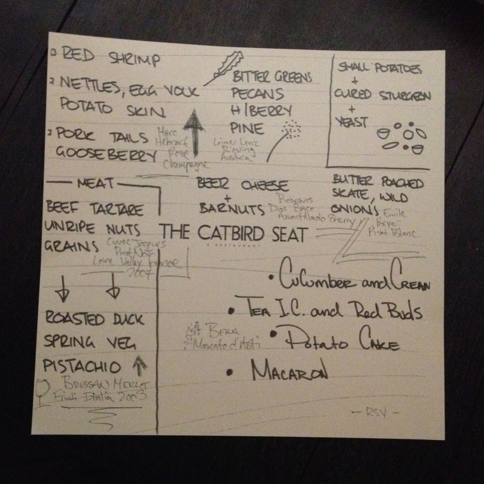 The Catbird Seat Bistro Menu | Cabinets Matttroy