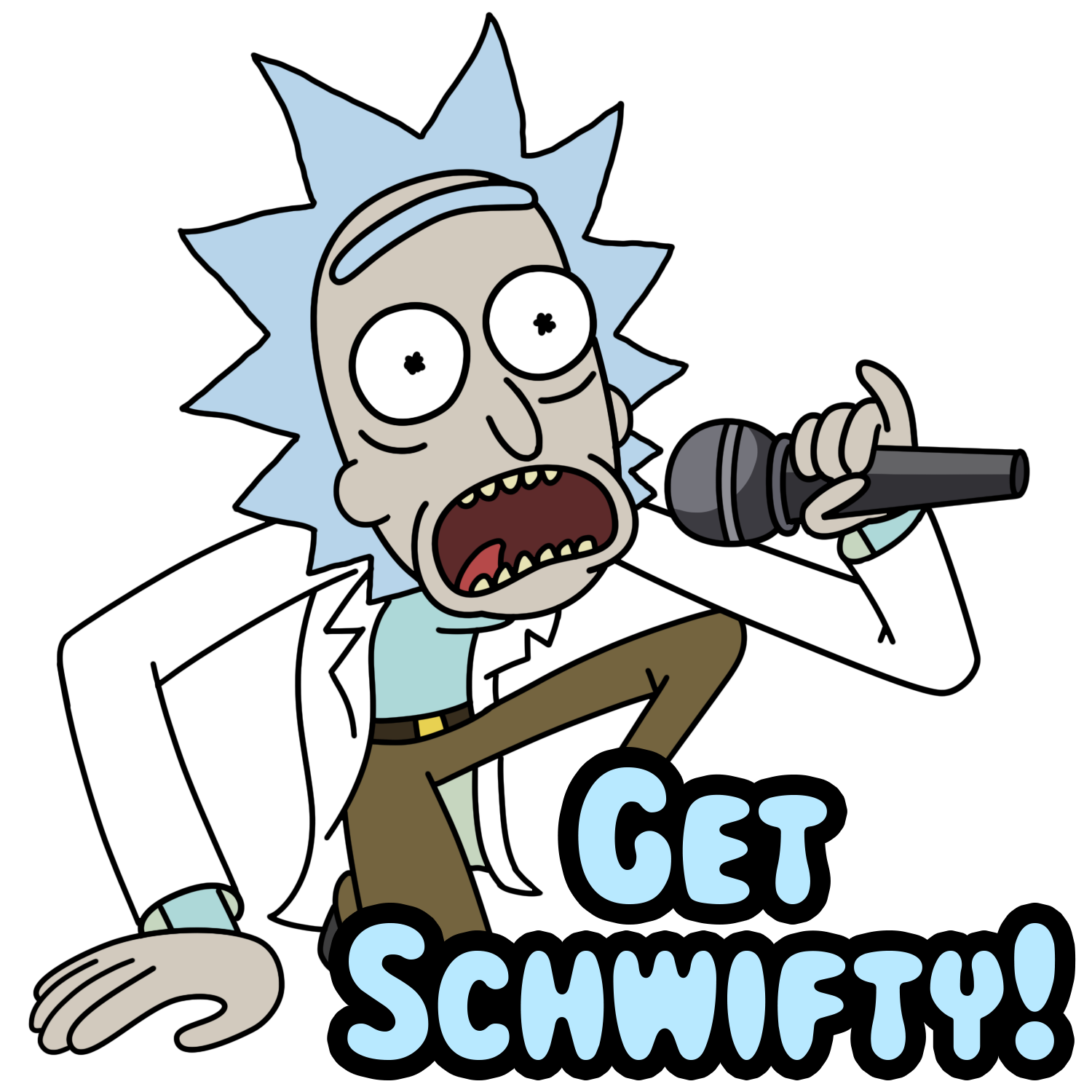 Facebook Stickers - Rick and Morty — Corey Booth Art