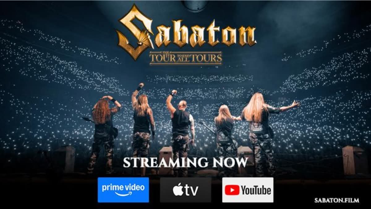Sabaton’s “The Tour To End All Tours” Concert Film Receives Streaming ...