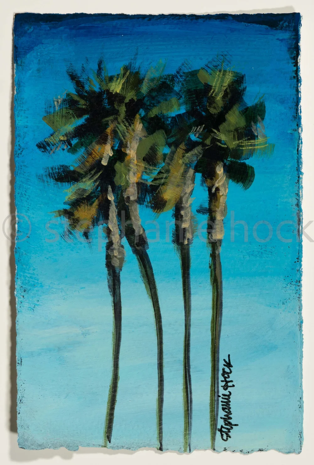 Acrylic Paintings Of Palm Trees