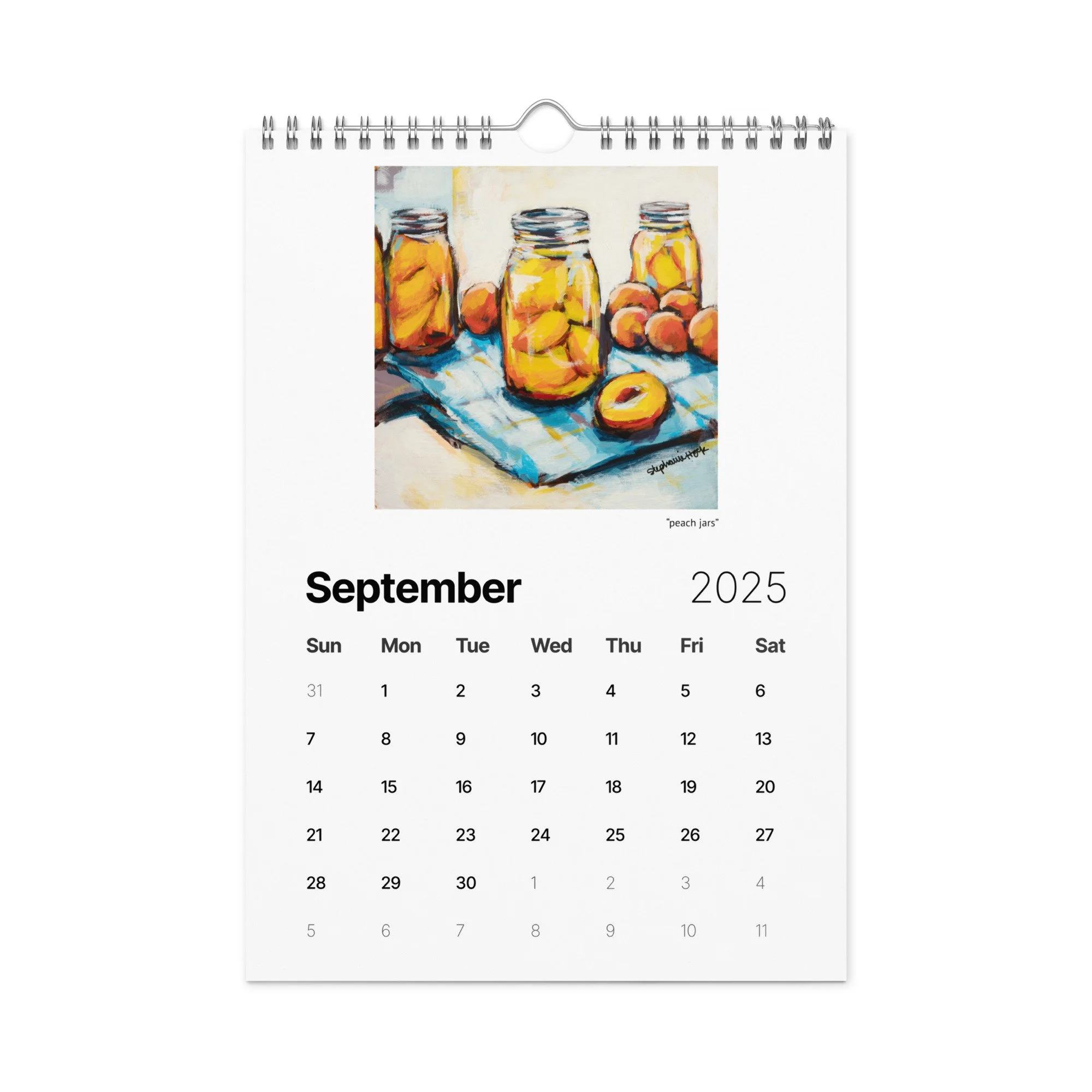 Wall calendar (2025) — Stephanie Hock Fine Art