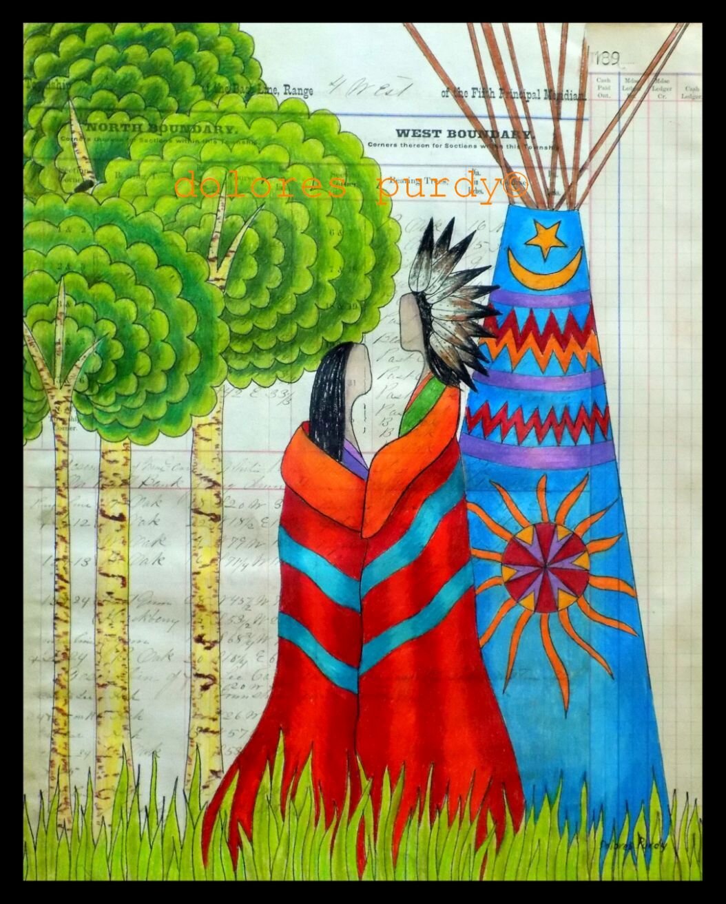 sold work — Dolores Purdy ~ ledger artist