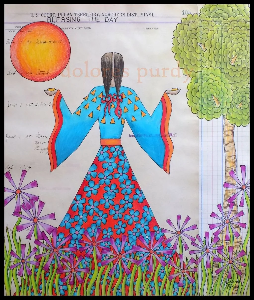 ledger art by dolores purdy — Dolores Purdy ~ ledger artist