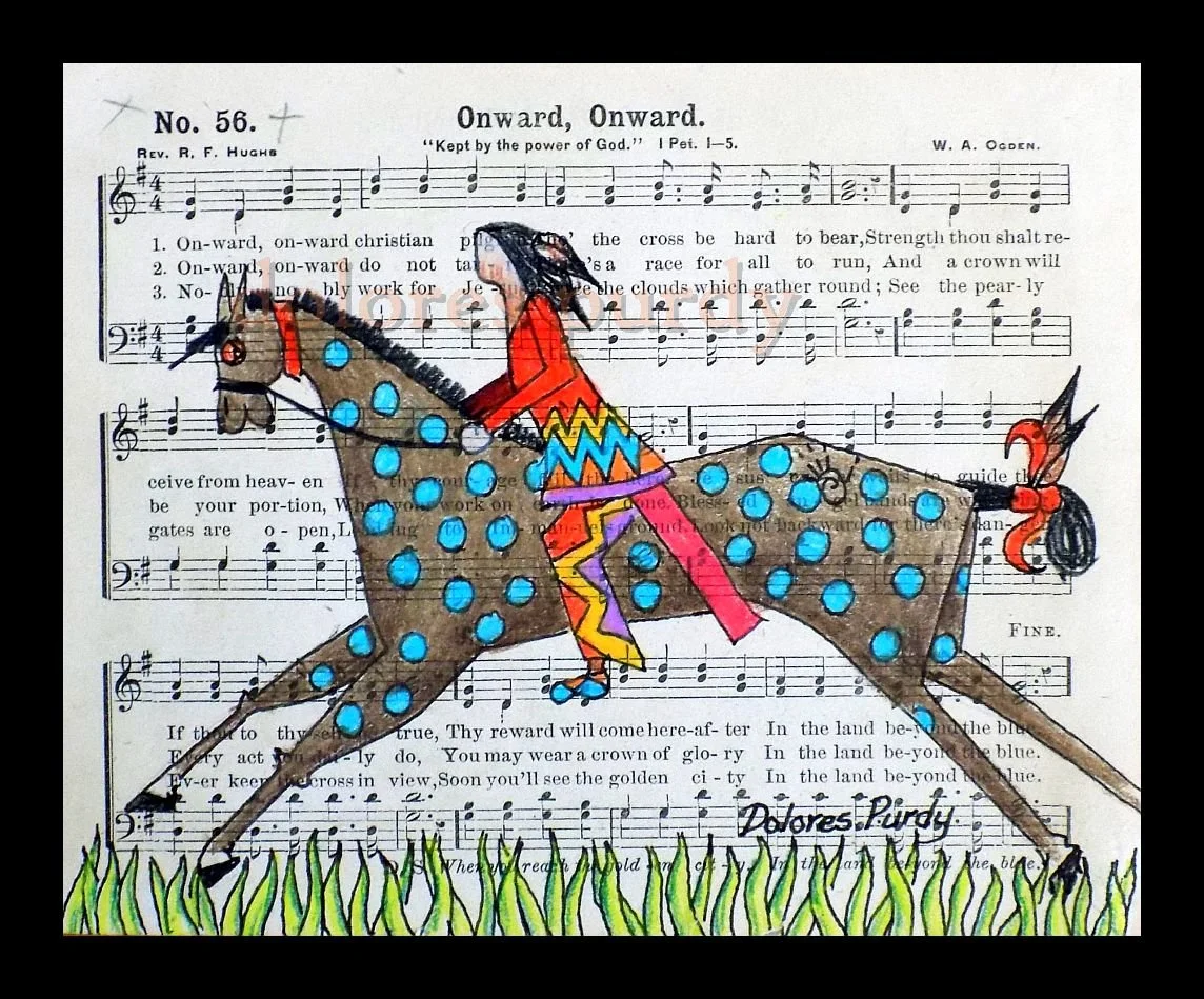 ledger art by dolores purdy — Dolores Purdy ~ ledger artist