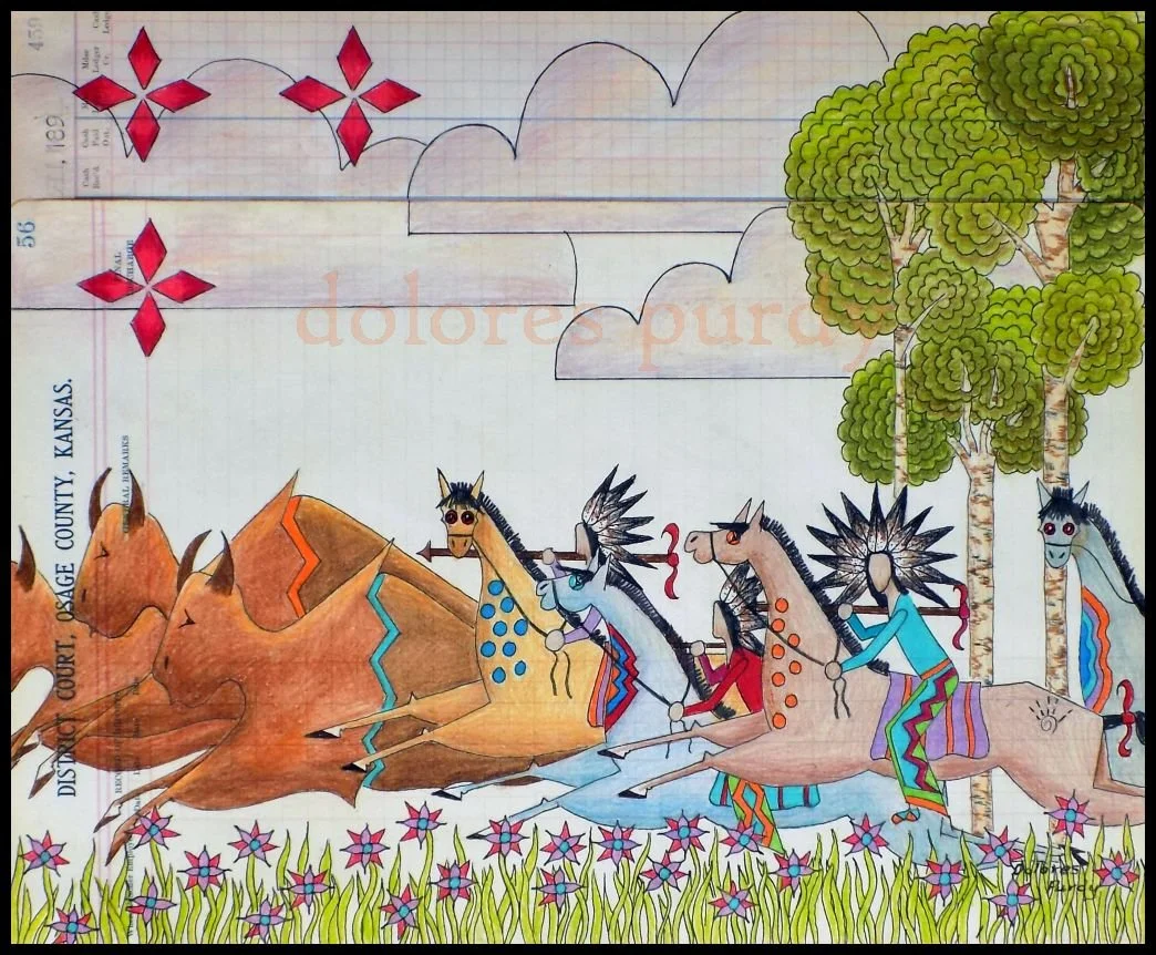ledger art by dolores purdy — Dolores Purdy ~ ledger artist
