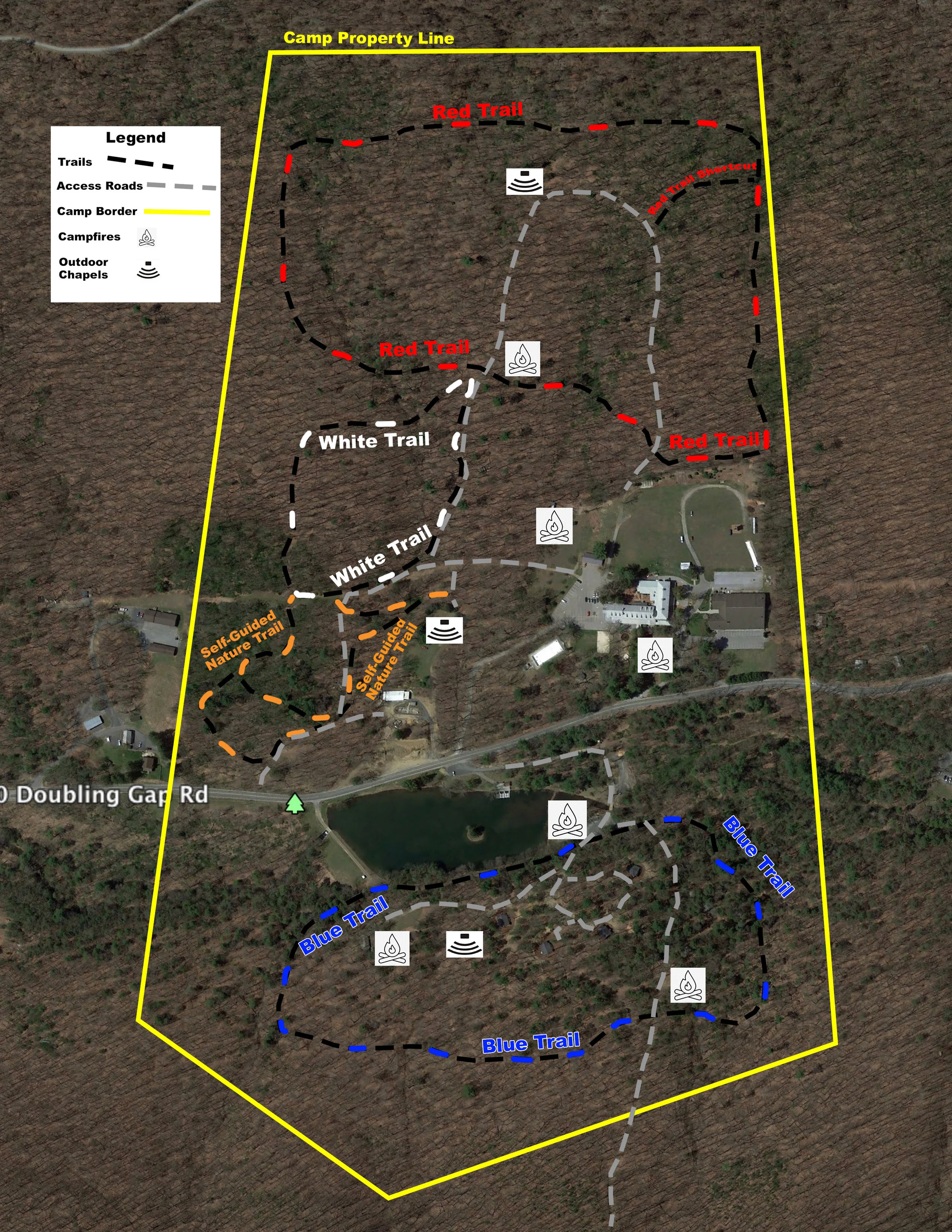 Grounds Maps — Doubling Gap Center, Home of camp YoliJwa