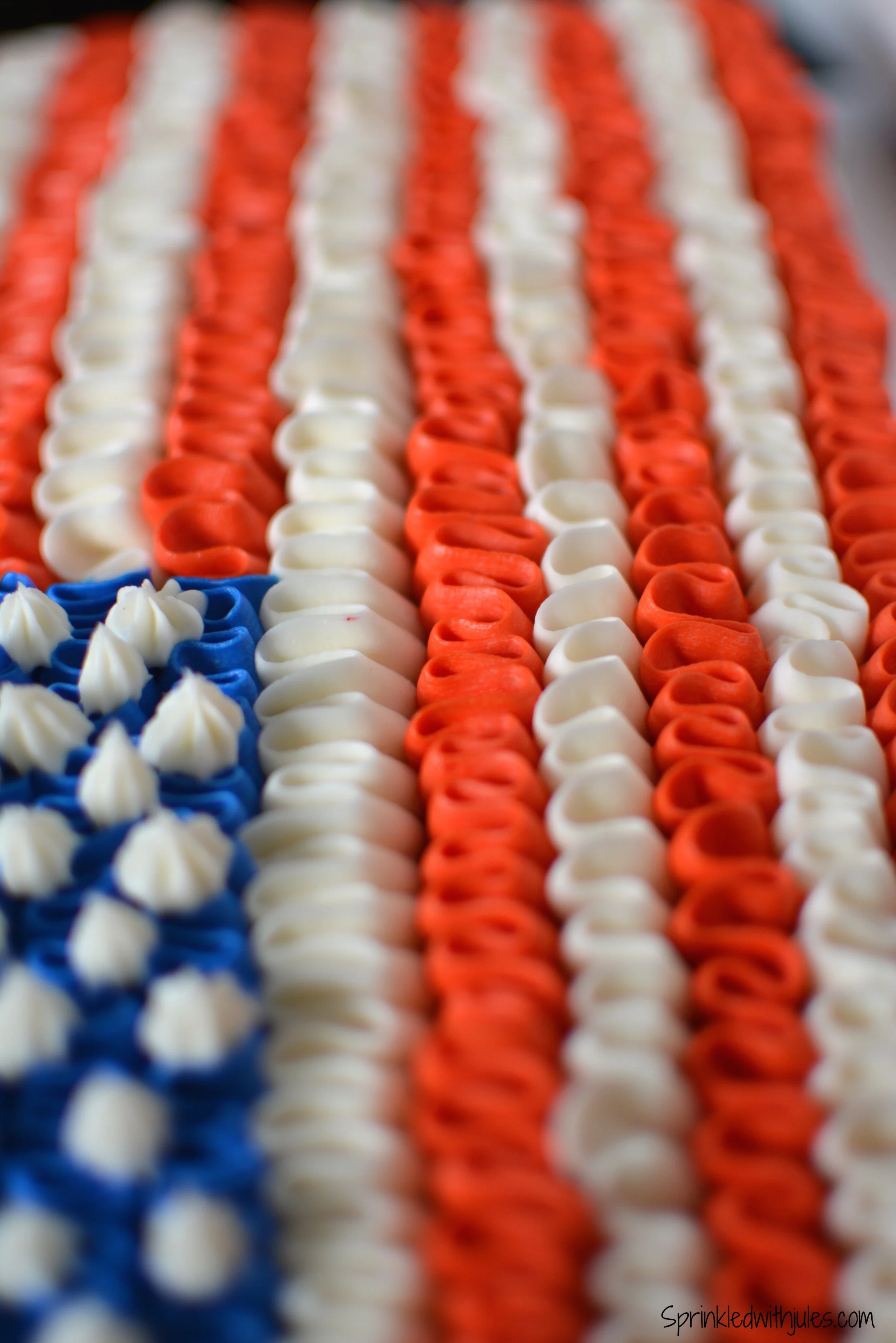 American Flag Ruffle Cake — Sprinkled With Jules