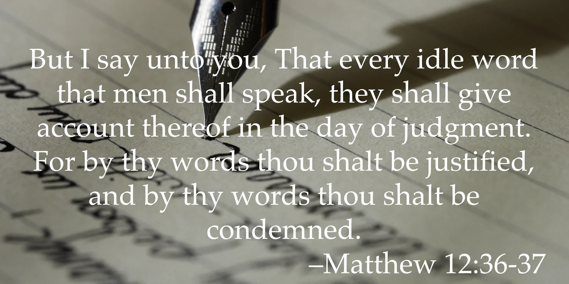 Matthew 12 36 37 Berea Project