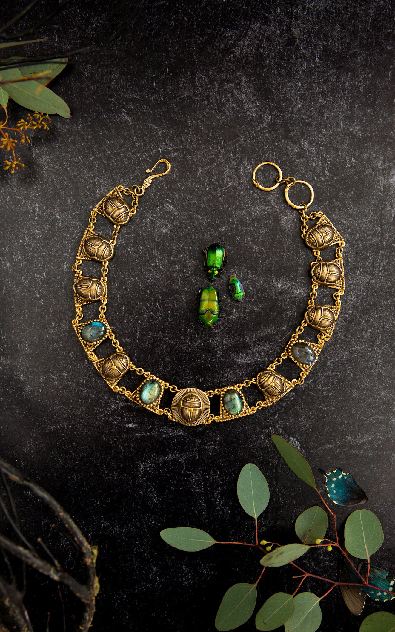 Sacred Scarab Collar — Canova Home - Local Artists' Jewelry, Lighting ...