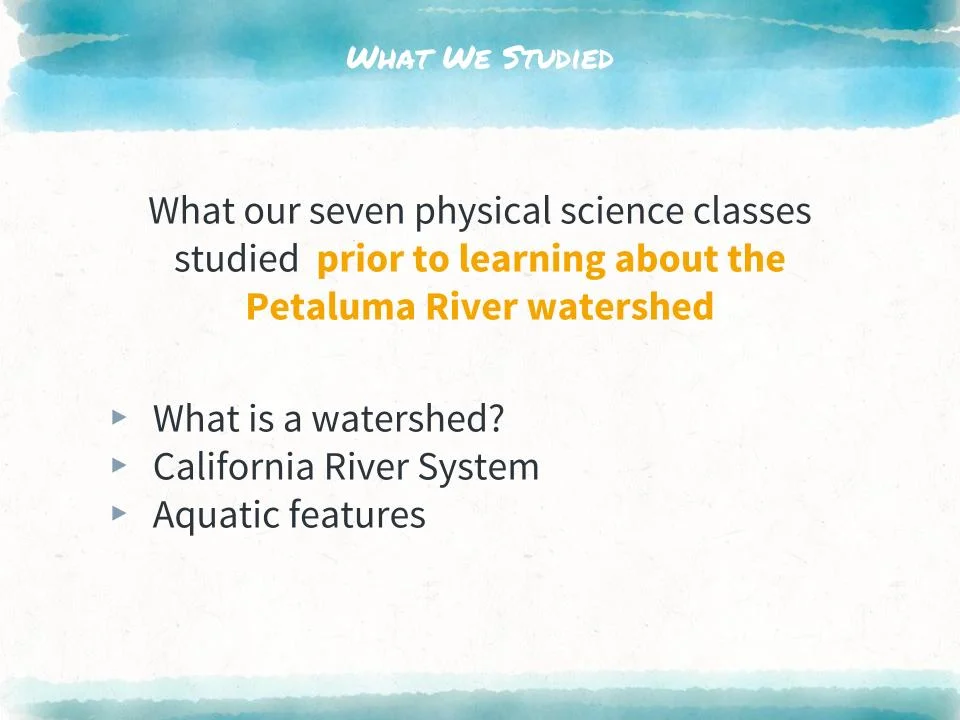 California River System — Watershed Classroom