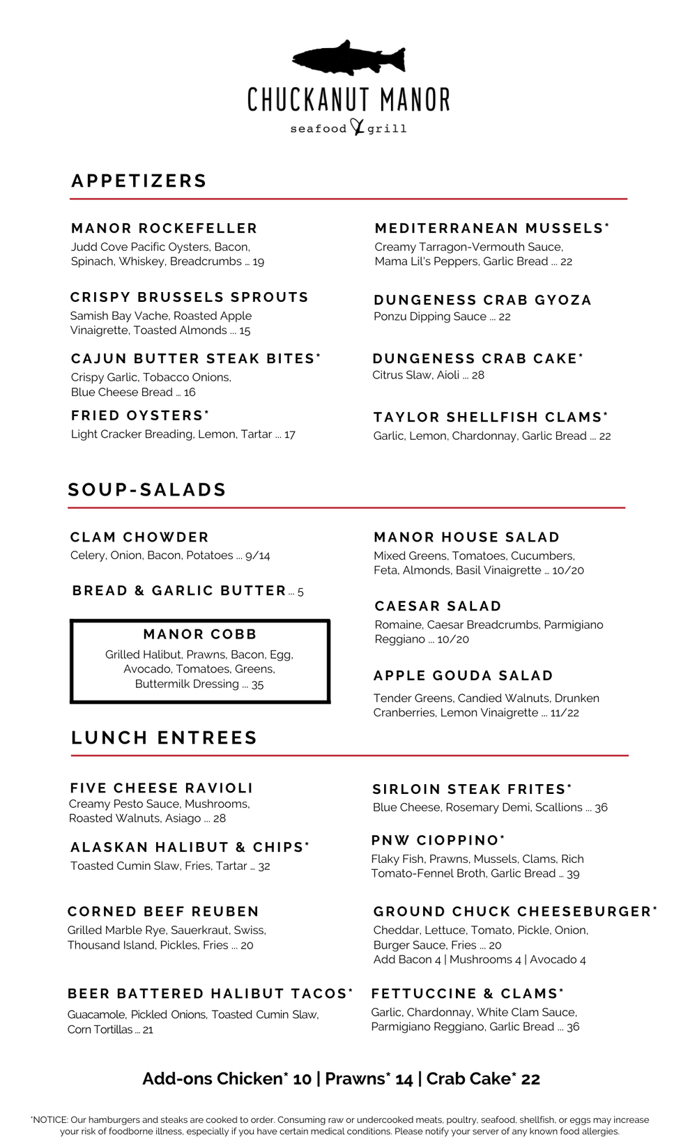 Chuckanut Manor Seafood & Grill