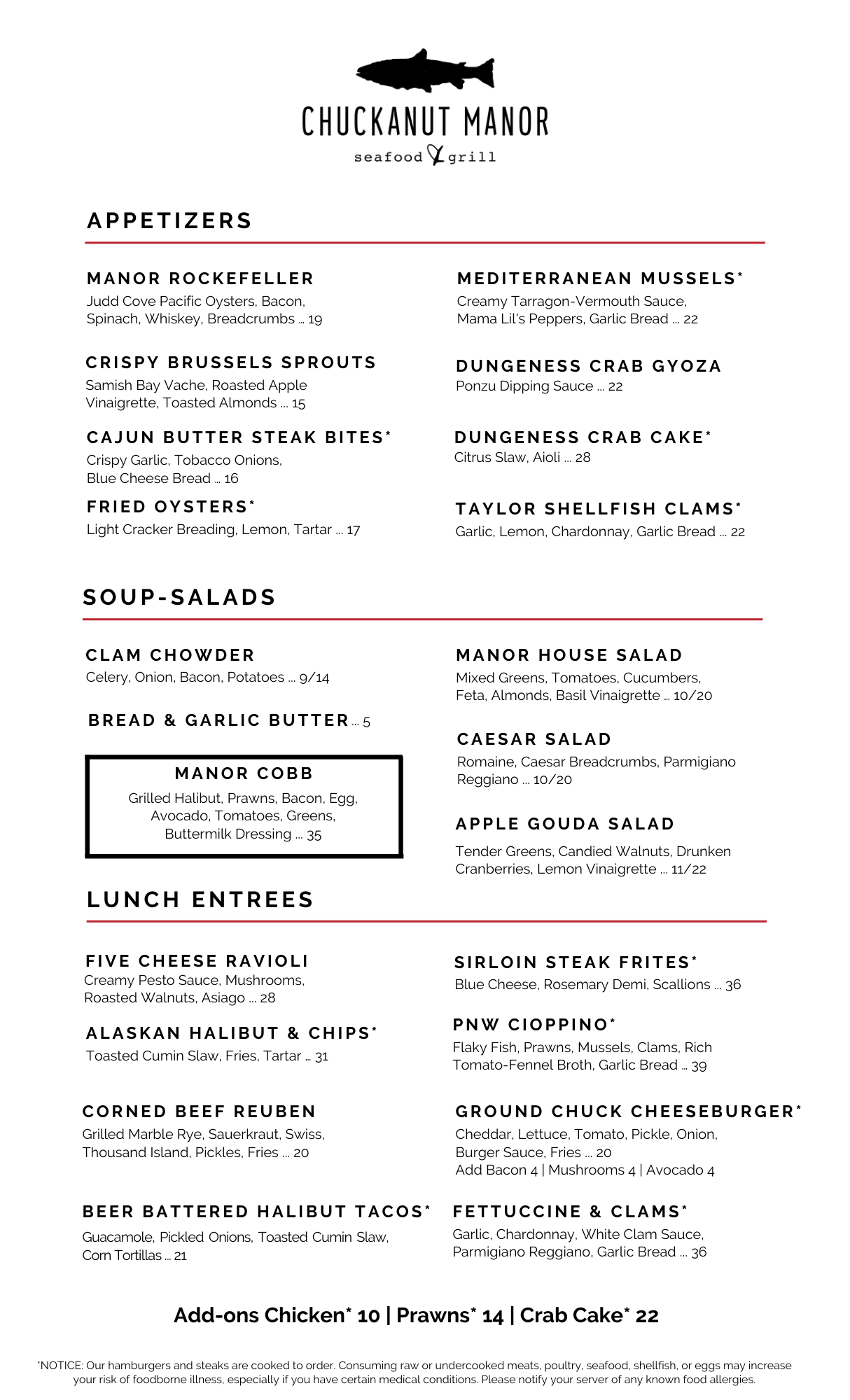 Chuckanut Manor Seafood & Grill