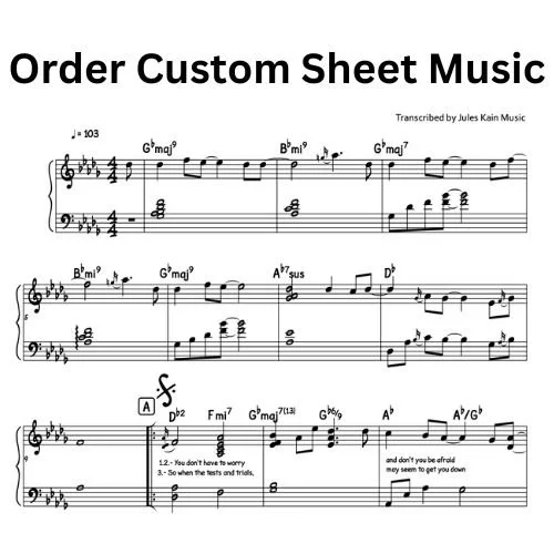 Music Transcription Services — Jules Kain Music