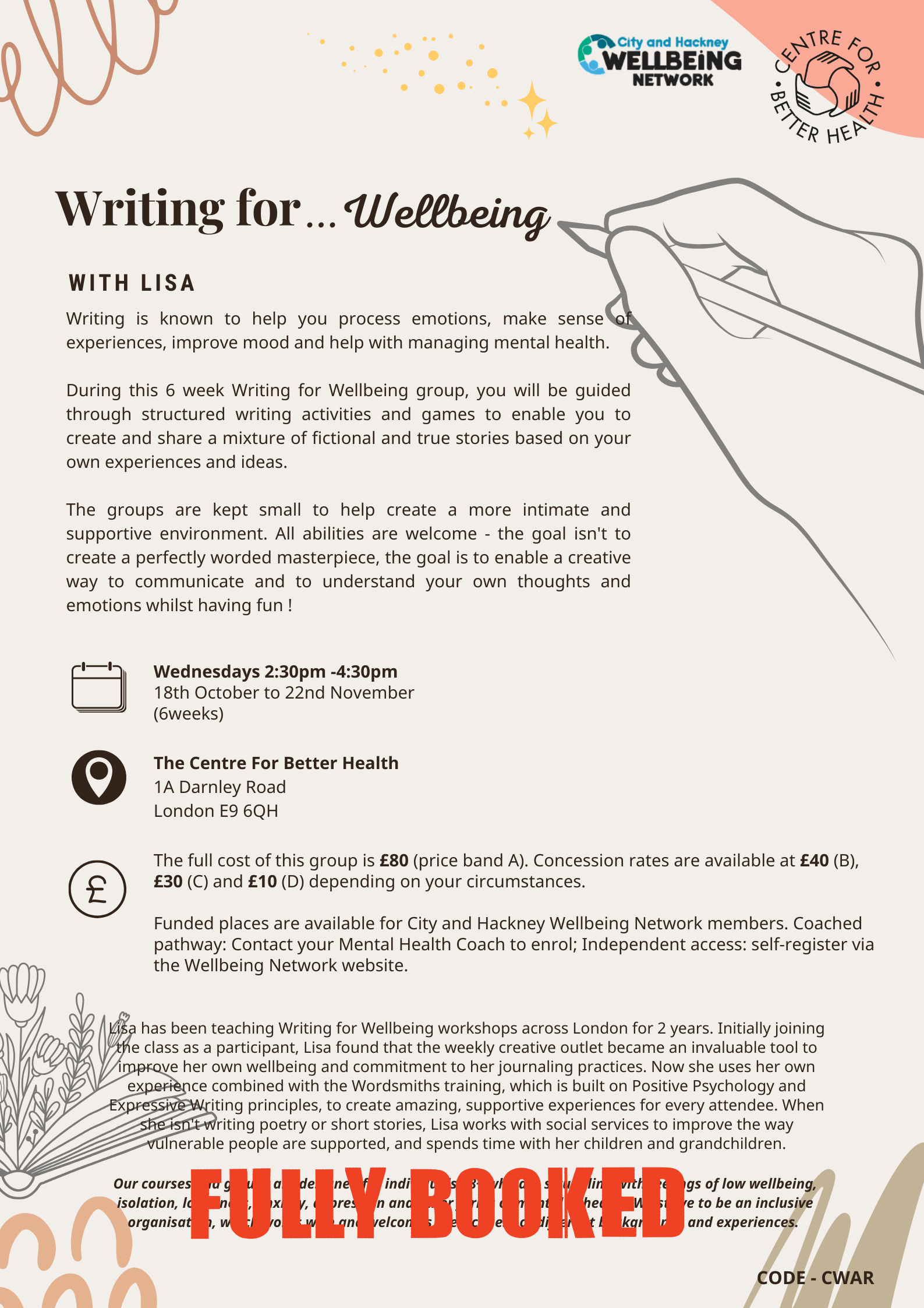 Therapeutic Support Groups — The Centre for Better Health | promoting ...