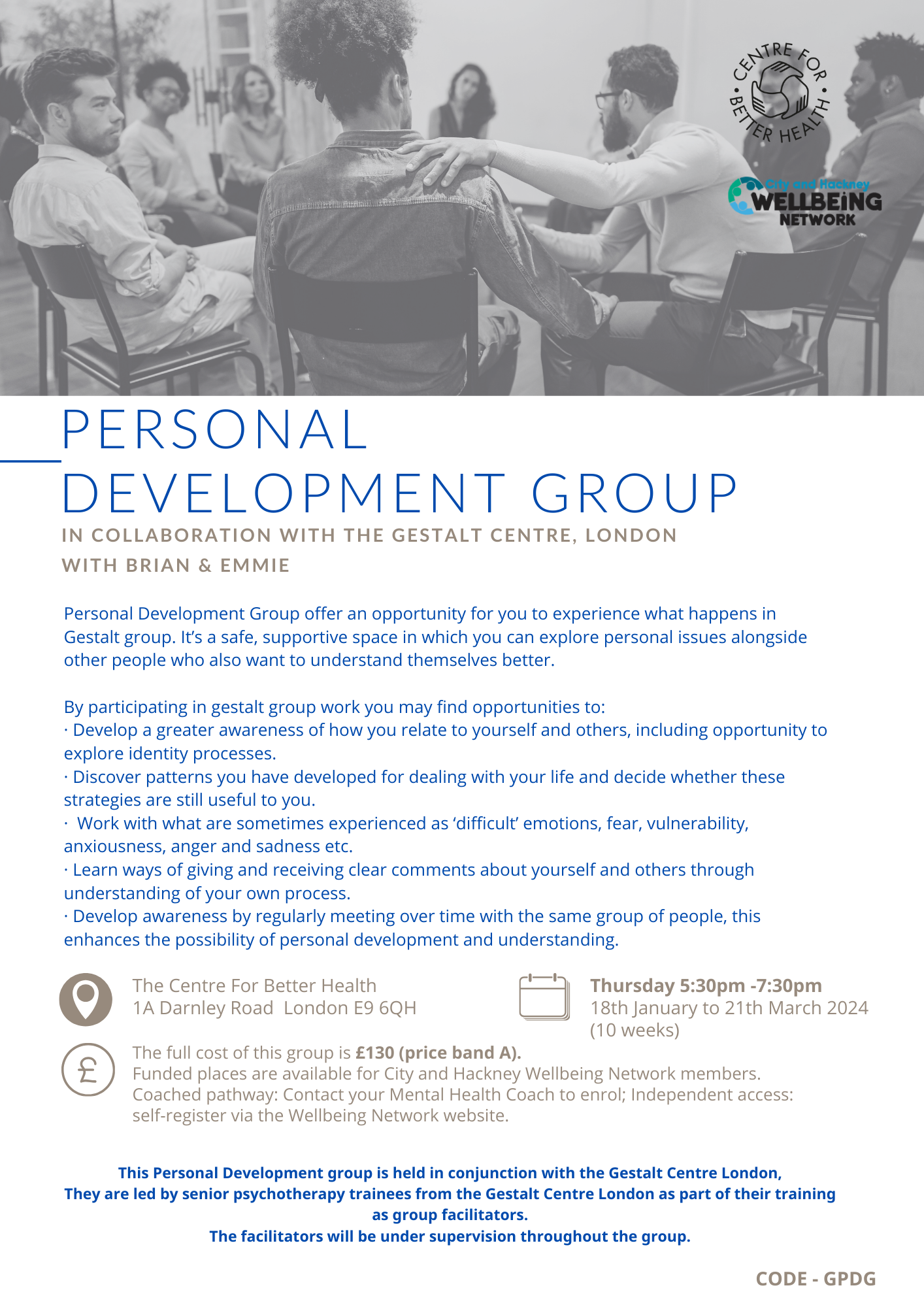 Therapeutic Support Groups — The Centre for Better Health | promoting ...