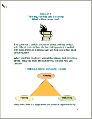 Sample Student Manuals/Workbook Pages — COPE Creating Opportunities for ...