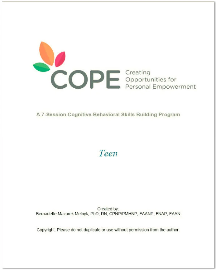 Order Online, Self-Delivered CBT-based Teen Anxiety Program — Coping ...