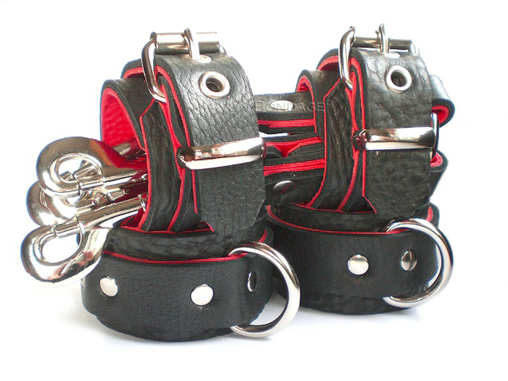 Nickel Leather Restraints Collection-Von Bondage