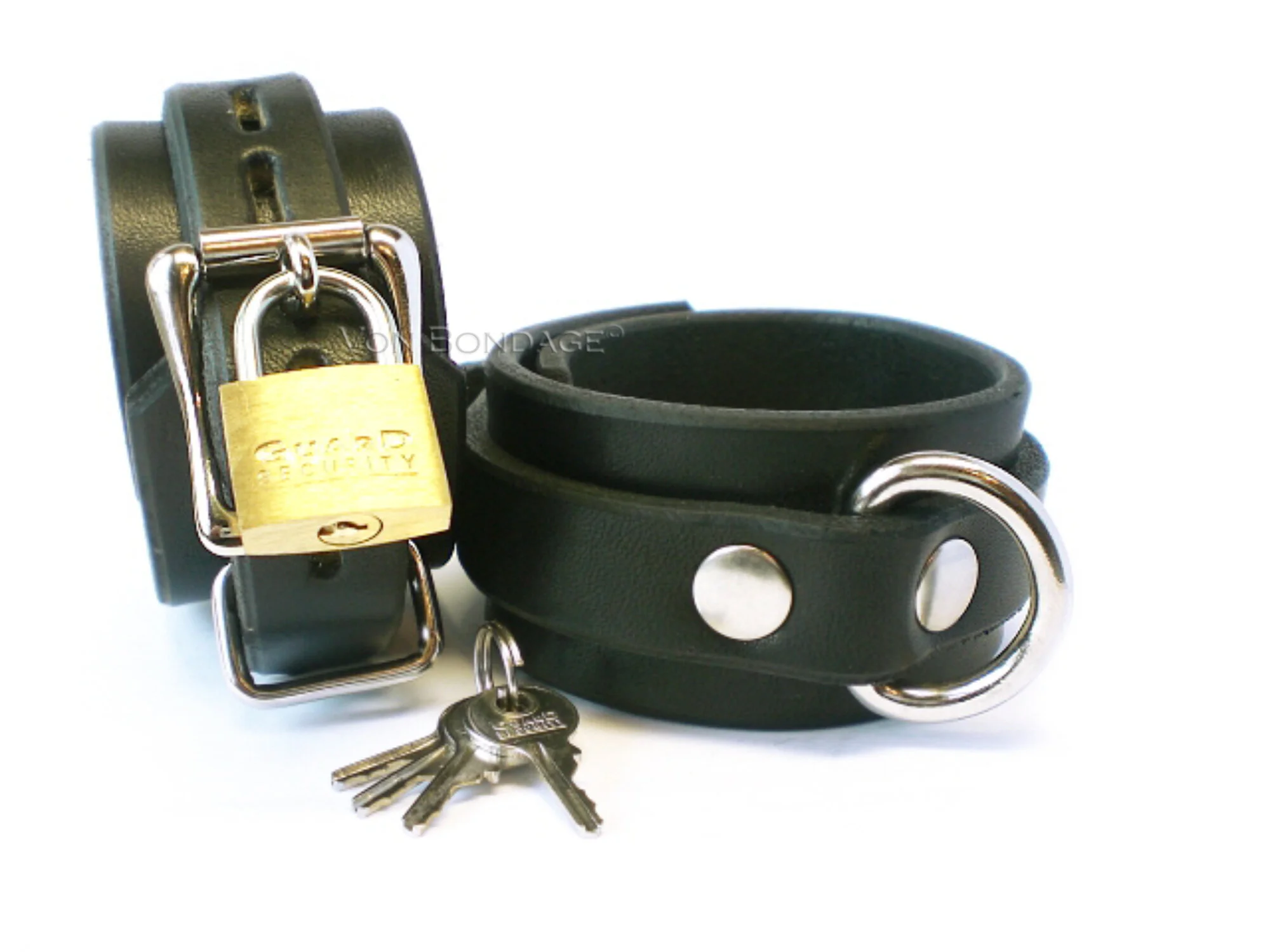 Nickel Leather Restraints Collection-Von Bondage