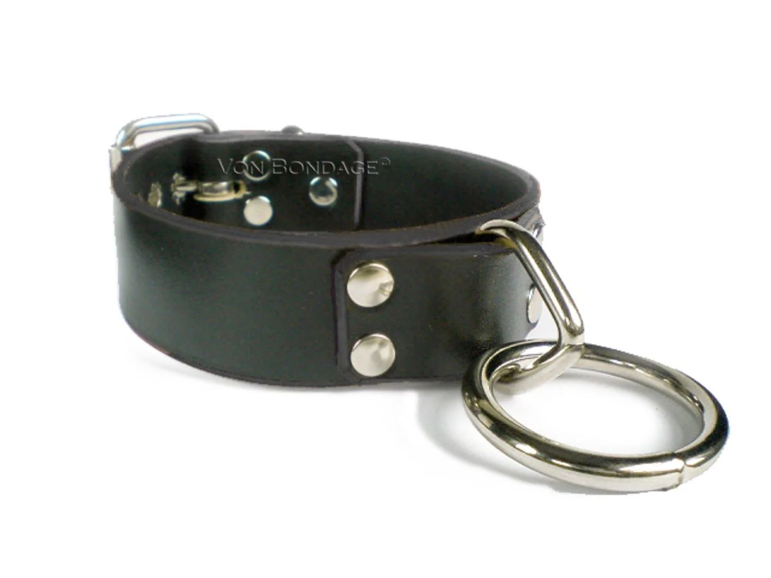 Bondage Collars in all 24 Leather Options-Von Bondage