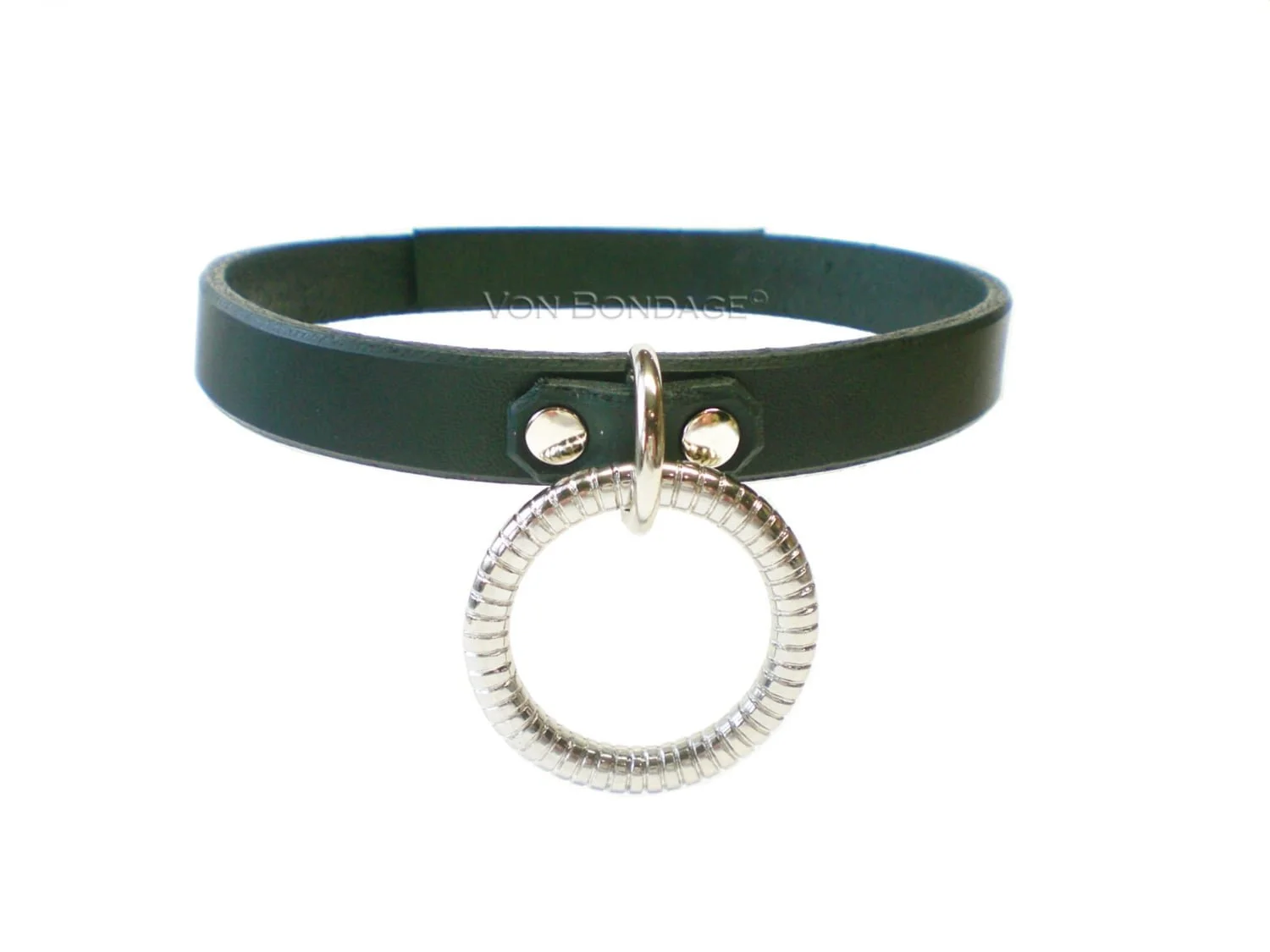 Bondage Collars in all 24 Leather Options-Von Bondage
