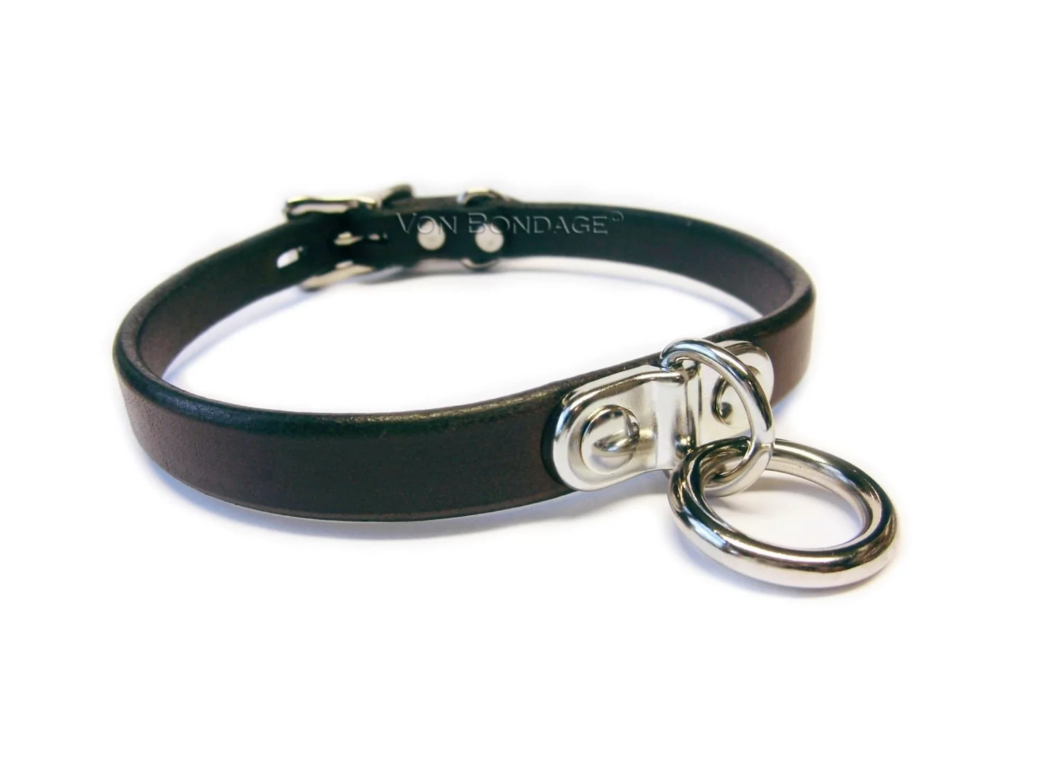 Bondage Collars in all 24 Leather Options-Von Bondage