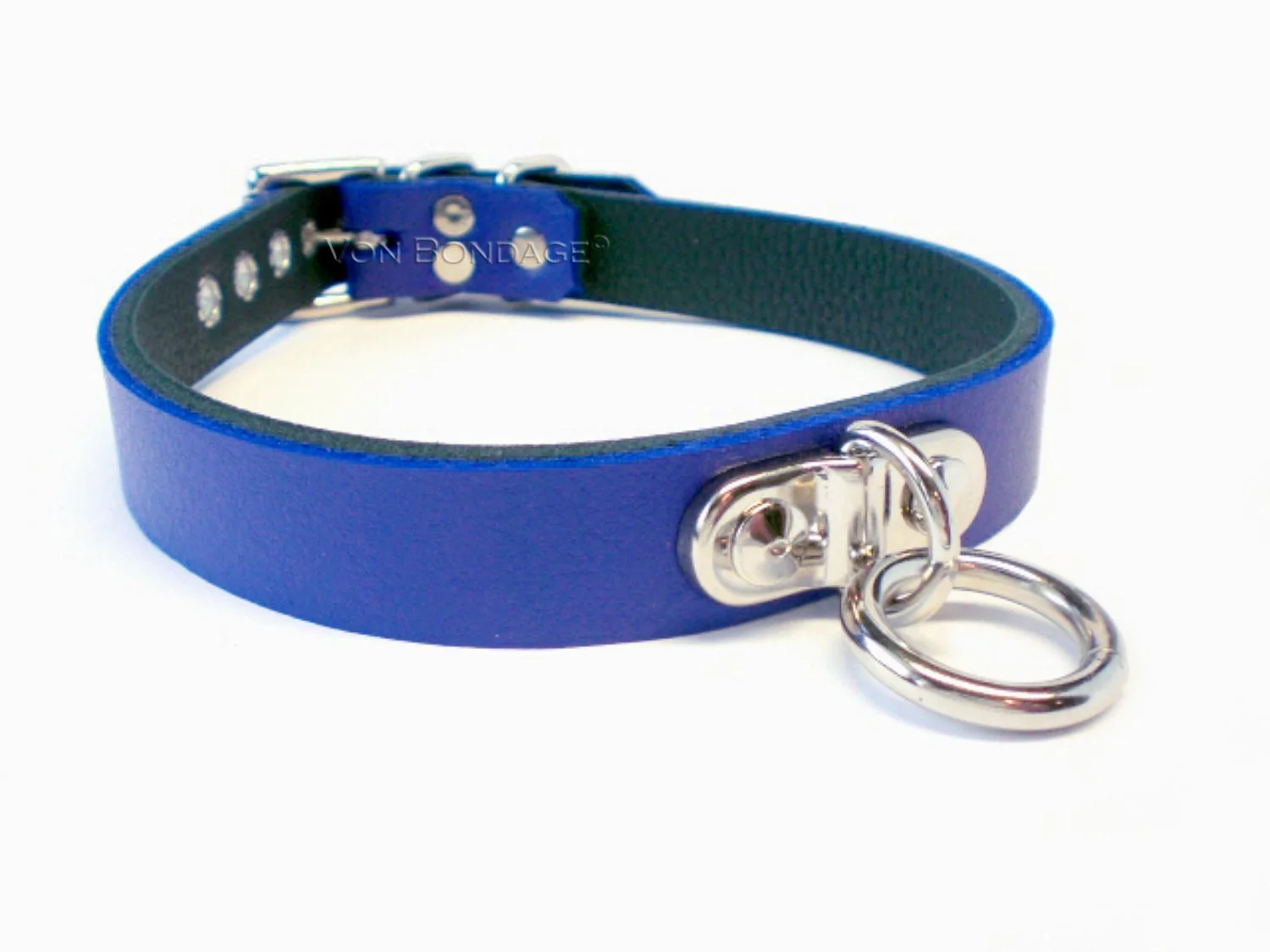 Light Pink Lockable Collar with Plated Small Ring