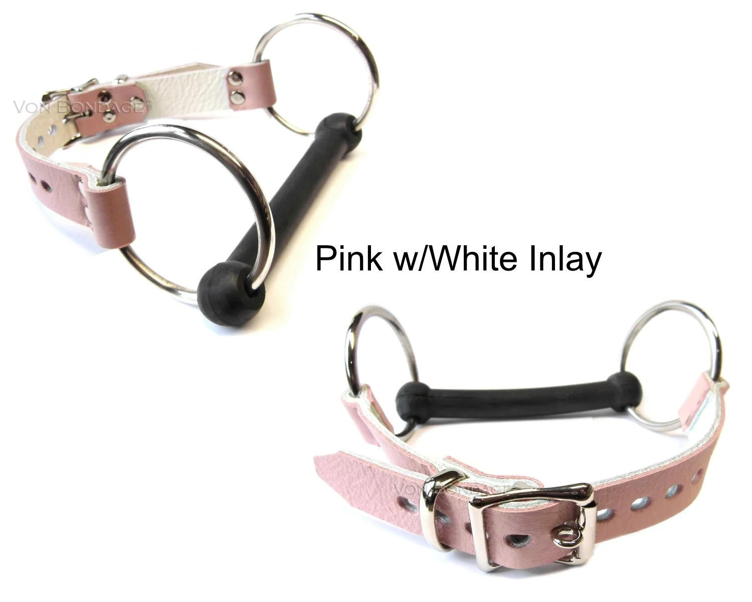Leather Bondage Gag with Neoprene Pony Bit