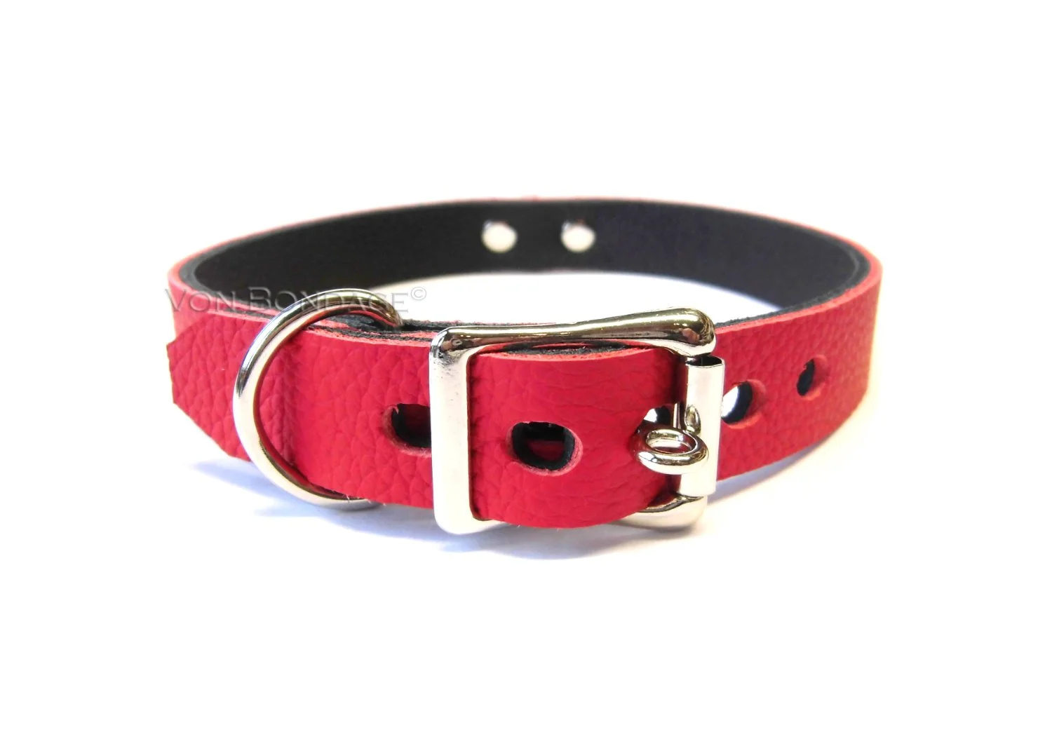 White Lockable Leather Collar with Plated Heart Lock