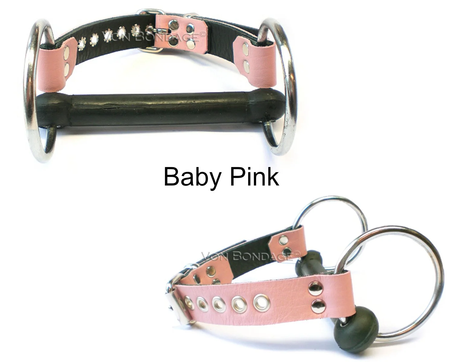 Leather Bondage Gag with Neoprene Pony Bit