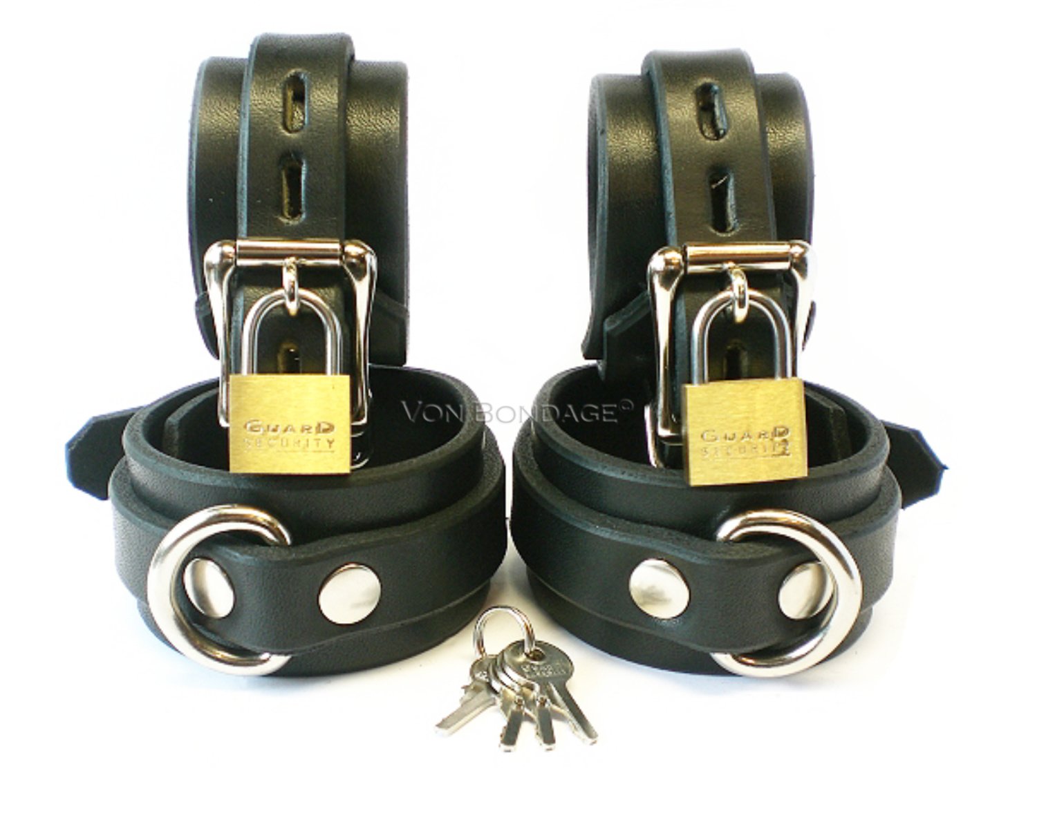 Nickel Leather Restraints Collection-Von Bondage