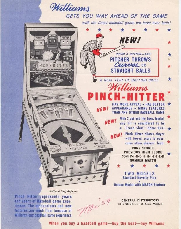 Baseball Games — Arcades At Home - Chicago Area Pinball Repair