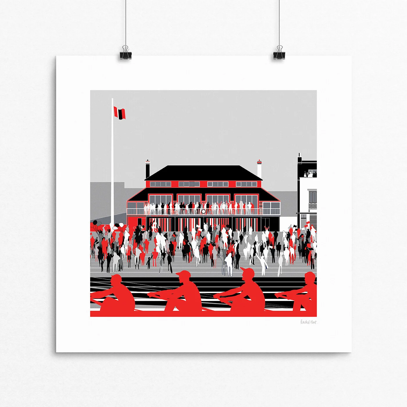 Thames Rowing Club, Putney — Rachel Hunt Illustration | Rowing Art ...