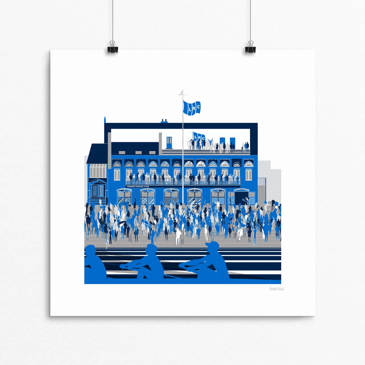 'London Rowing Club, Putney' — Rachel Hunt Illustration | Rowing Art ...