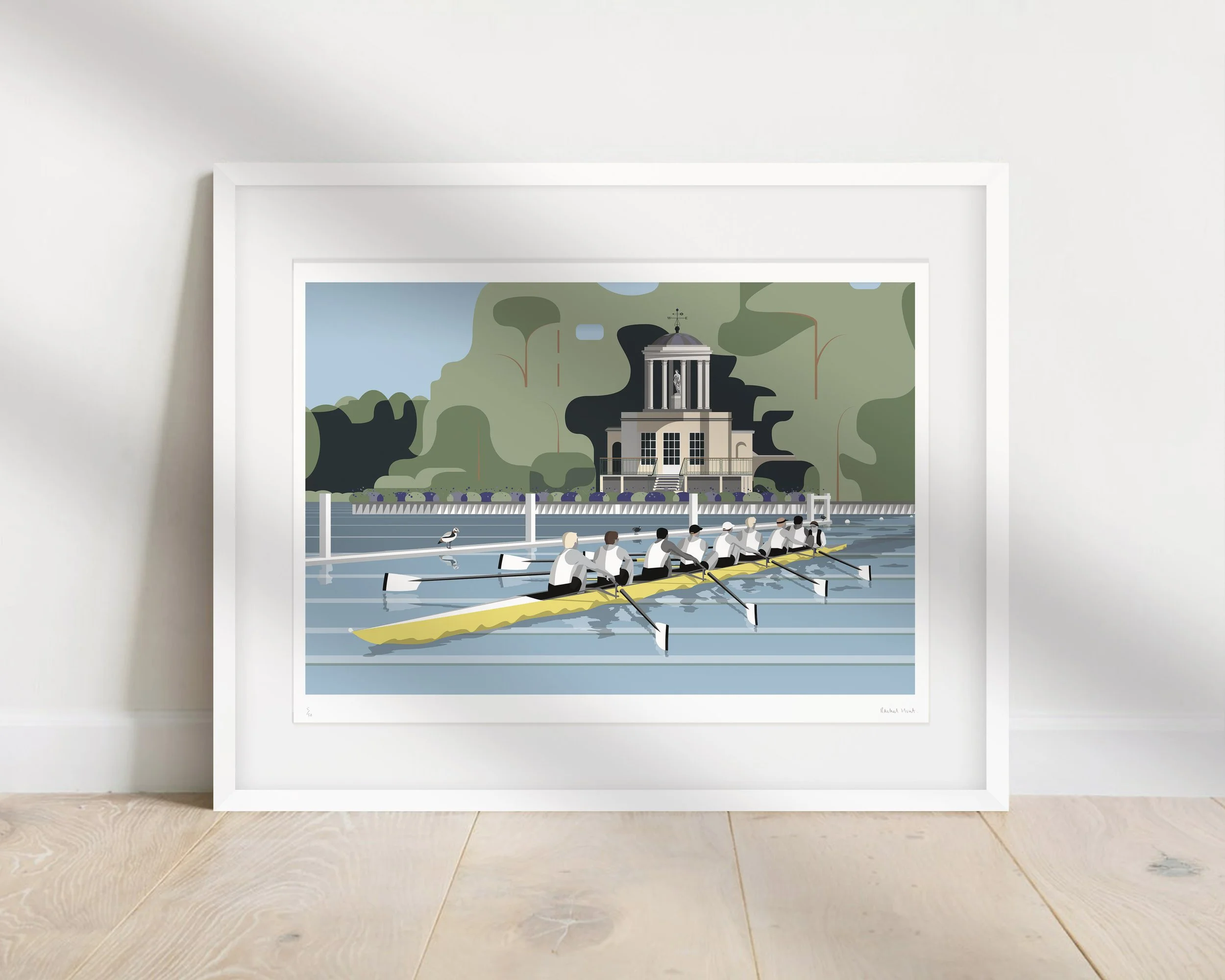 'Vesta Rowing Club, Putney' — Rachel Hunt Illustration | Rowing Art ...