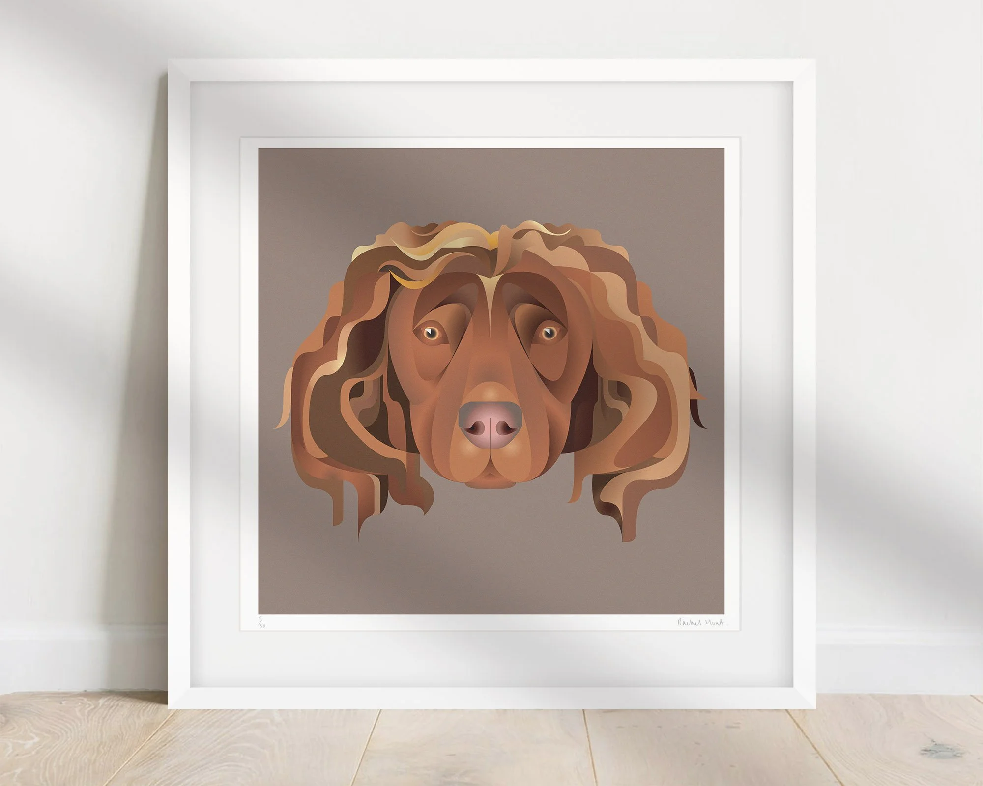 'Working Cocker' dog Limited Edition Print — Rachel Hunt Illustration ...