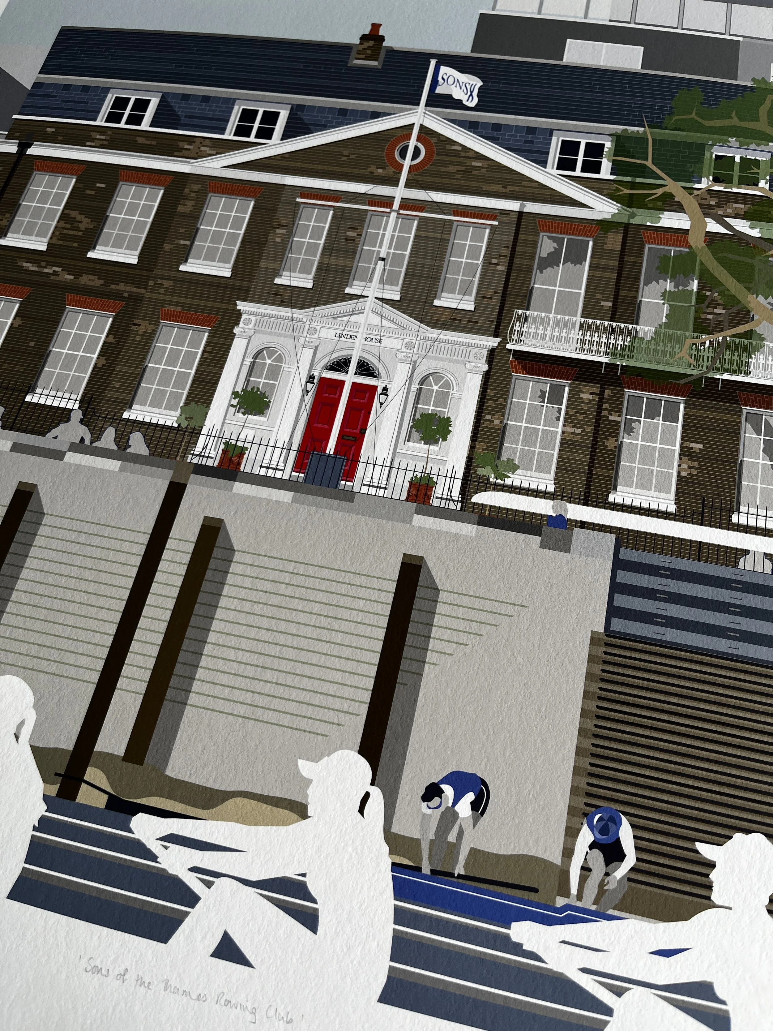 Sons of the Thames Rowing Club by Rachel Hunt Illustration — Rachel ...