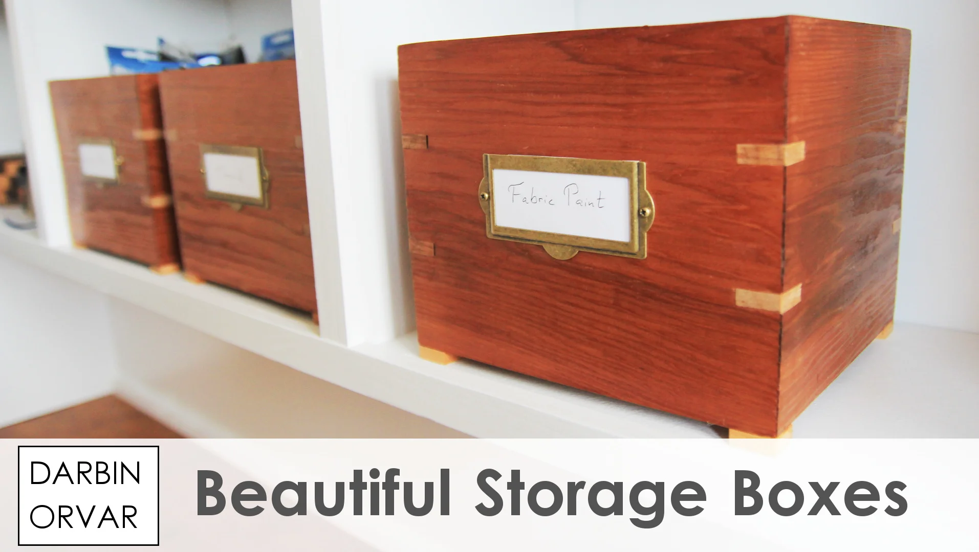 Vintage Style Storage Boxes w/ Splines — Darbin Orvar