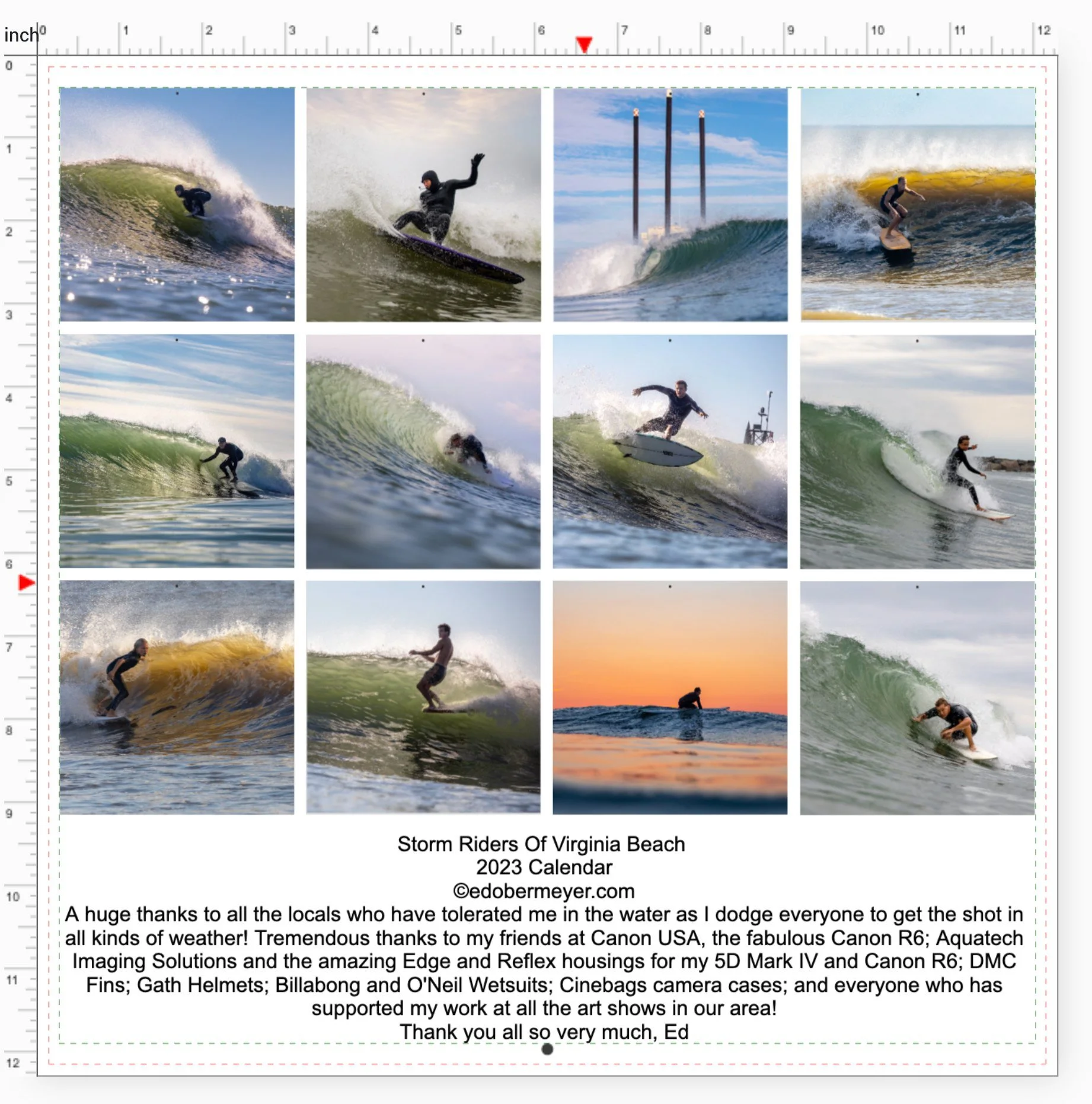 Two new limited edition 2023 Surf Calendars — Ed Obermeyer
