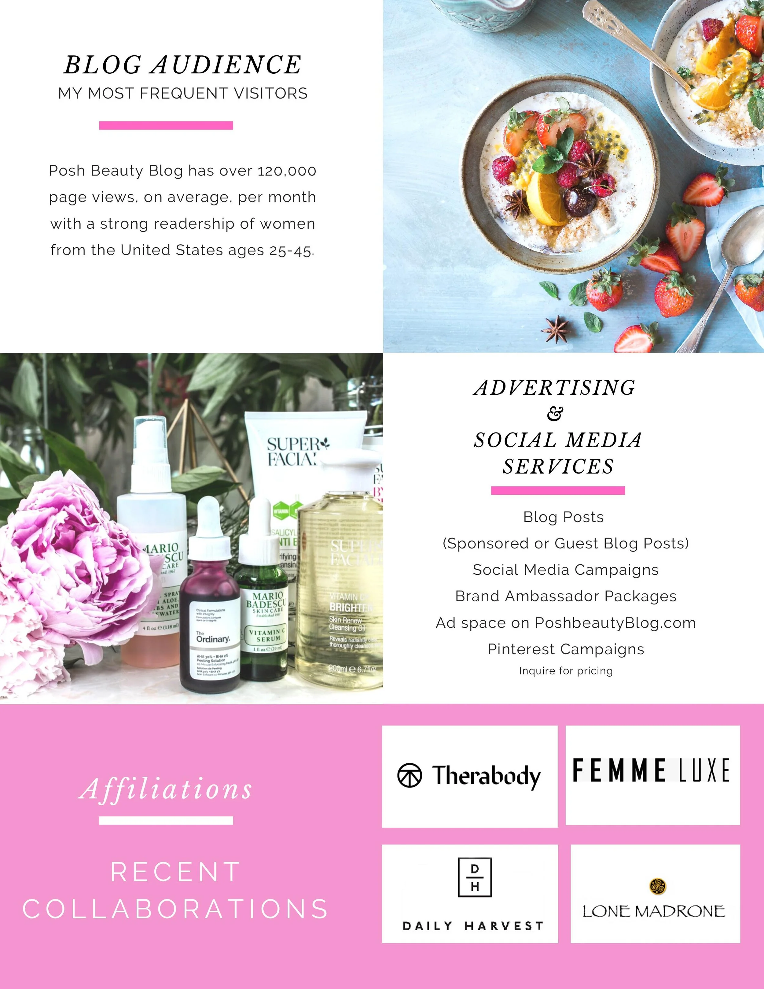 Media Kit — Posh Lifestyle & Beauty Blog