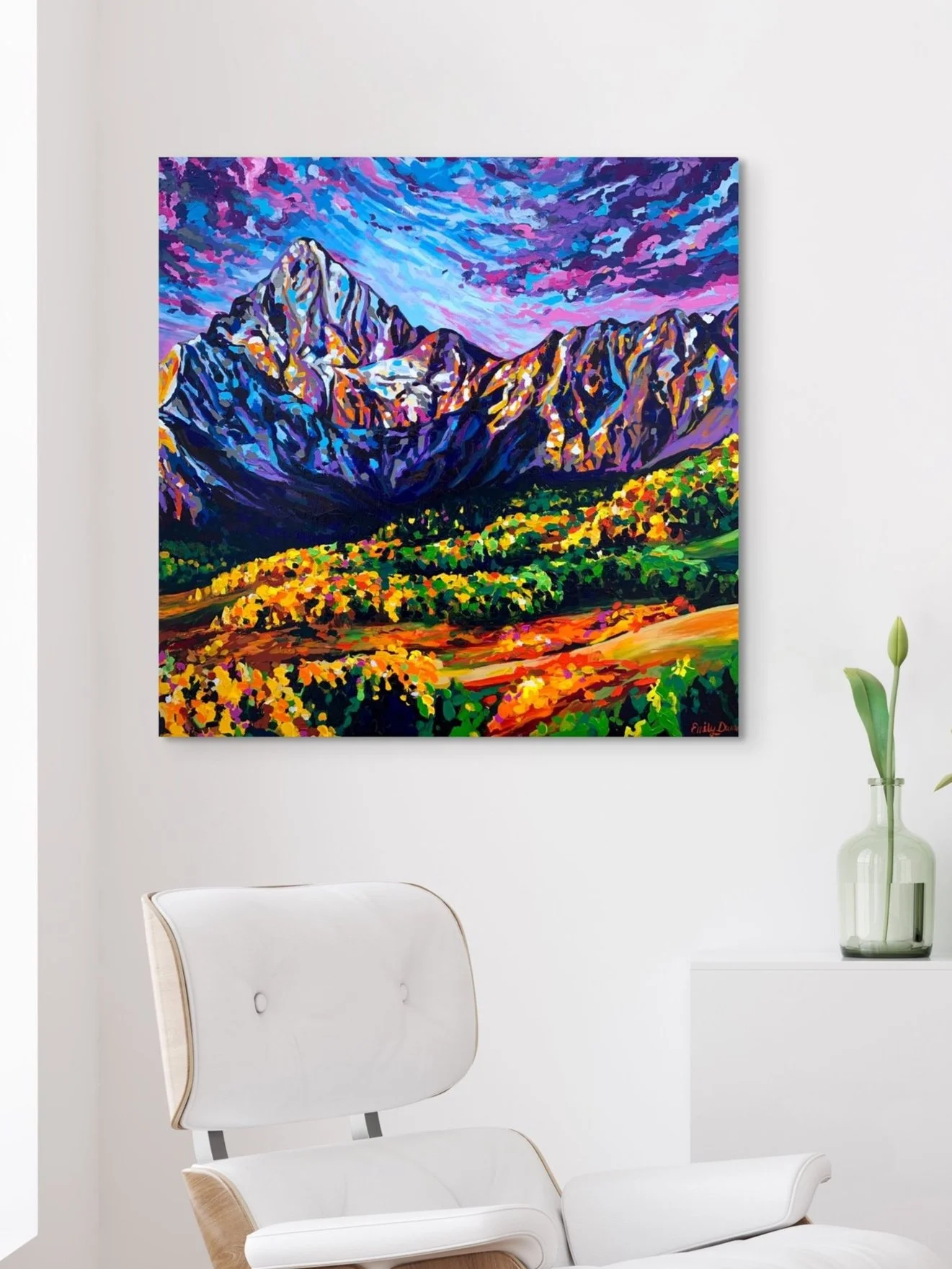 3X3 Ft Painting of the Dallas Divide in the Telluride & Ridgeway ...
