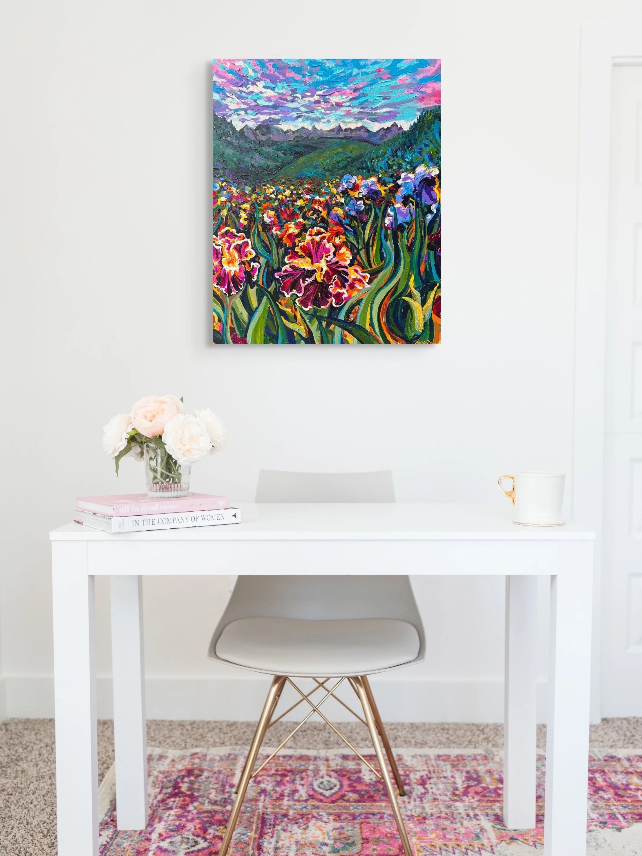 Wild Iris 24X30” Painting — EMILY DWAN