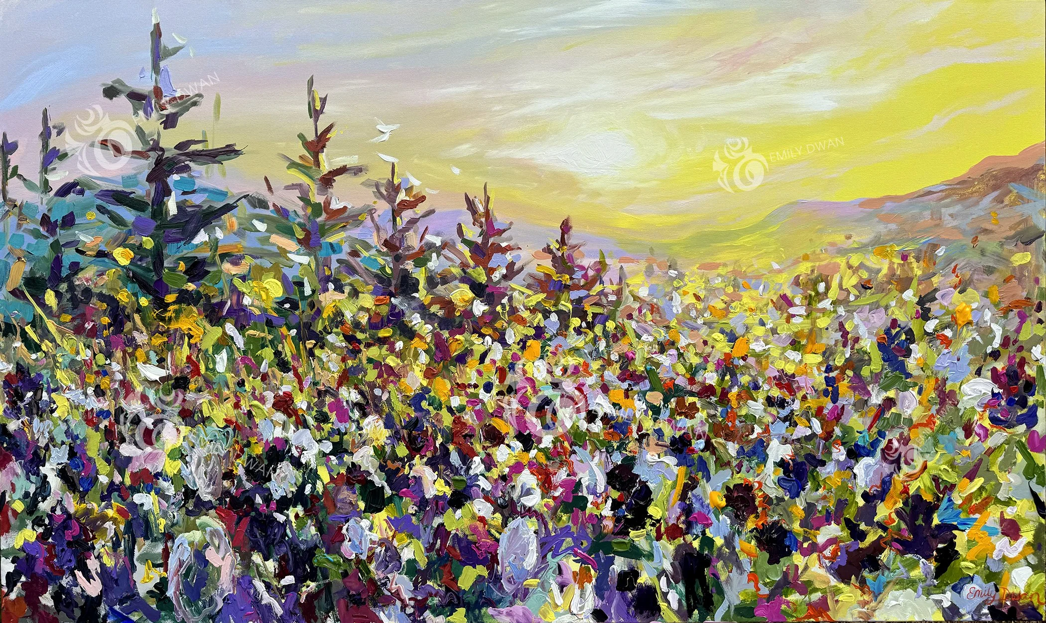 Vibrant Mountain-Inspired Fine Artwork — EMILY DWAN