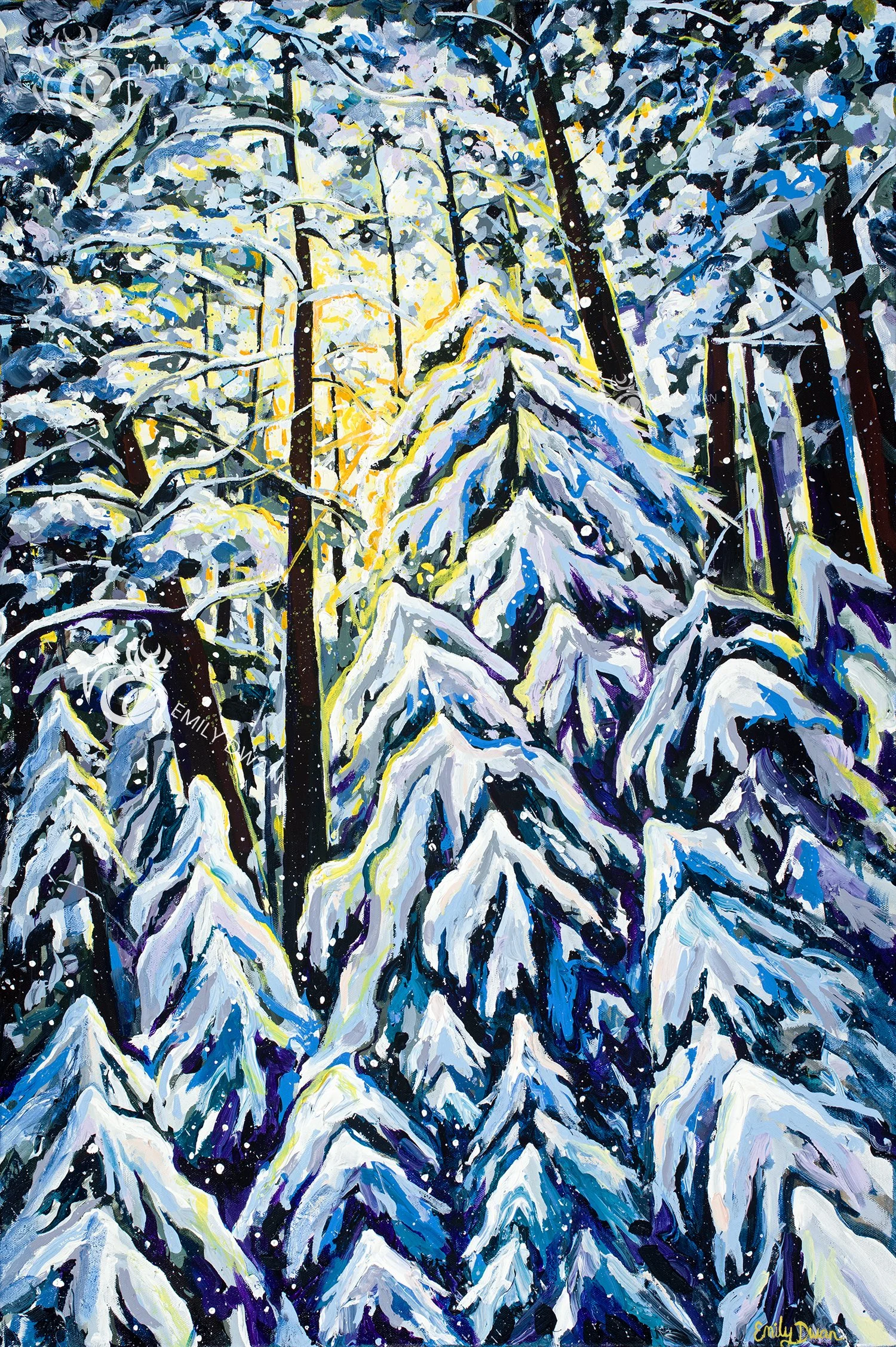 Vibrant Mountain-Inspired Fine Artwork — EMILY DWAN